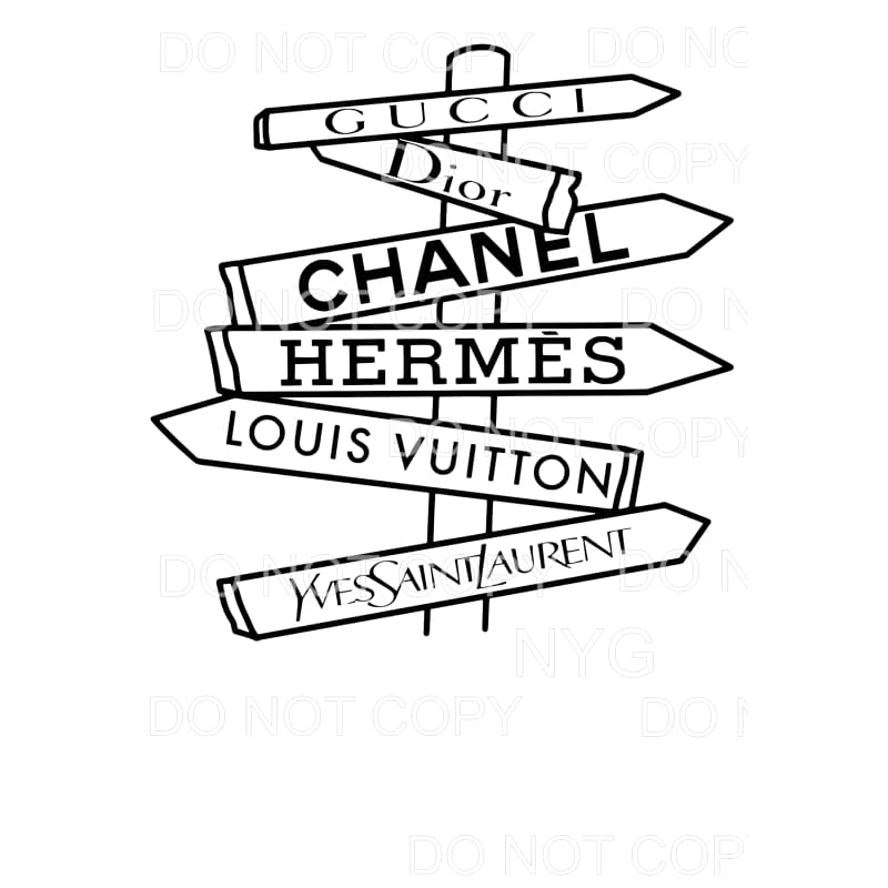 LV Gucci Dior sign # 8217 Sublimation transfers – Marto Laser & Ink